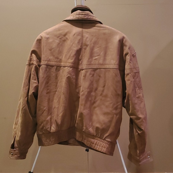 I.O.U. | Jackets & Coats | Iou Leather Bomber Jacket | Poshmark